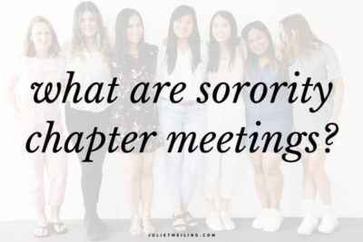 What Are Sorority Chapter Meetings? - College Girl Smarts